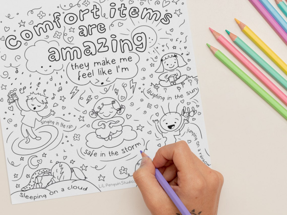 Neurodiversity Coloring Page Plushie Lover Autism Coloring - Etsy New ...