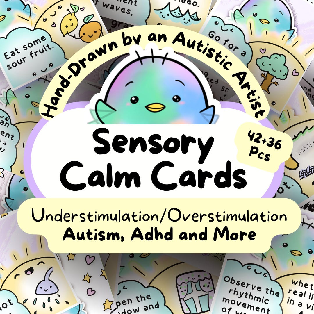 Sensory Activity Cards, Autism ADHD Understimulation/ Overstimulation ...