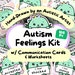 Dinosaur Autism FEELINGS Kit With Communication Cards, Autistic ...
