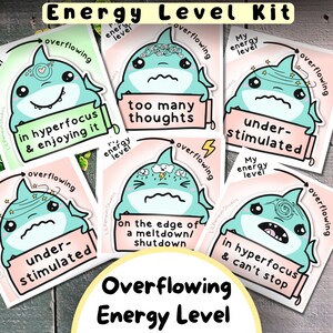 Shark Autism Feelings Kit, Adult Communication Card, Non Verbal Kids ...