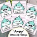 Shark Autism Mood Cards, Printable Communication Cards, Autism Lanyard ...