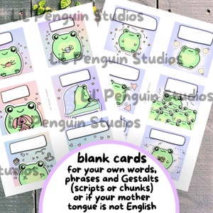 Frog Autism Communication Cards, Autistic Shutdown Aid, Meltdown Kit ...