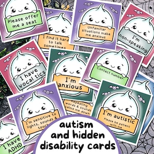 Ghost Adult Communication Cards, Halloween-themed Autism Non Verbal ...
