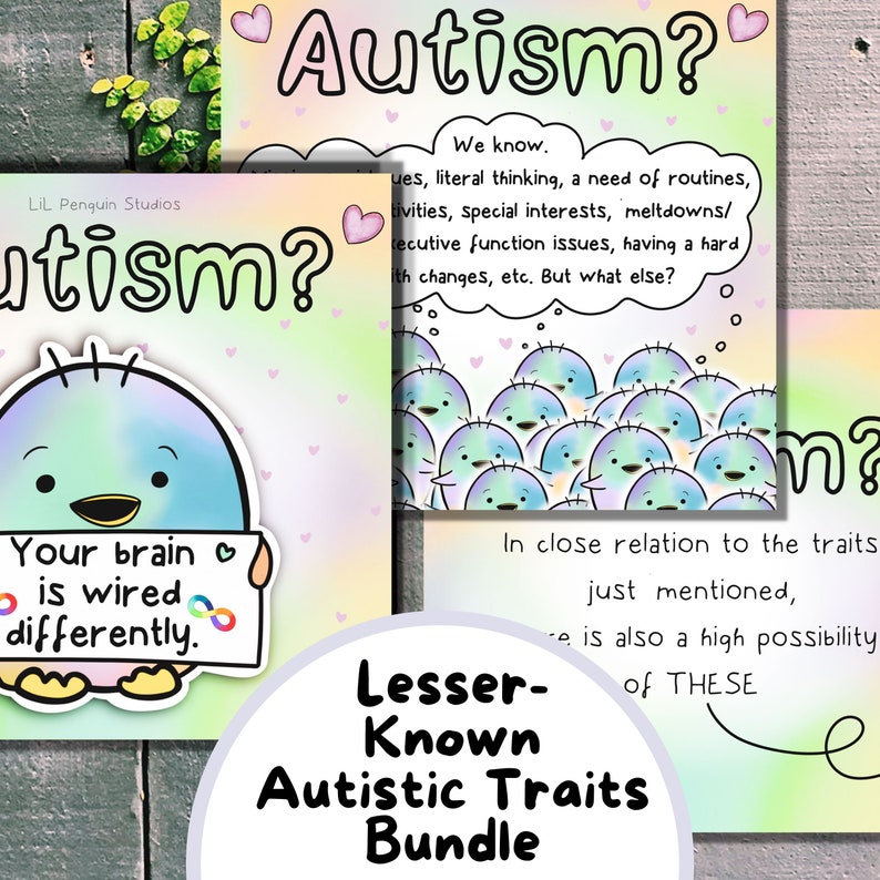 Positives of Autism Zine & Autism Poster, Autism Print, Neurodiversity ...