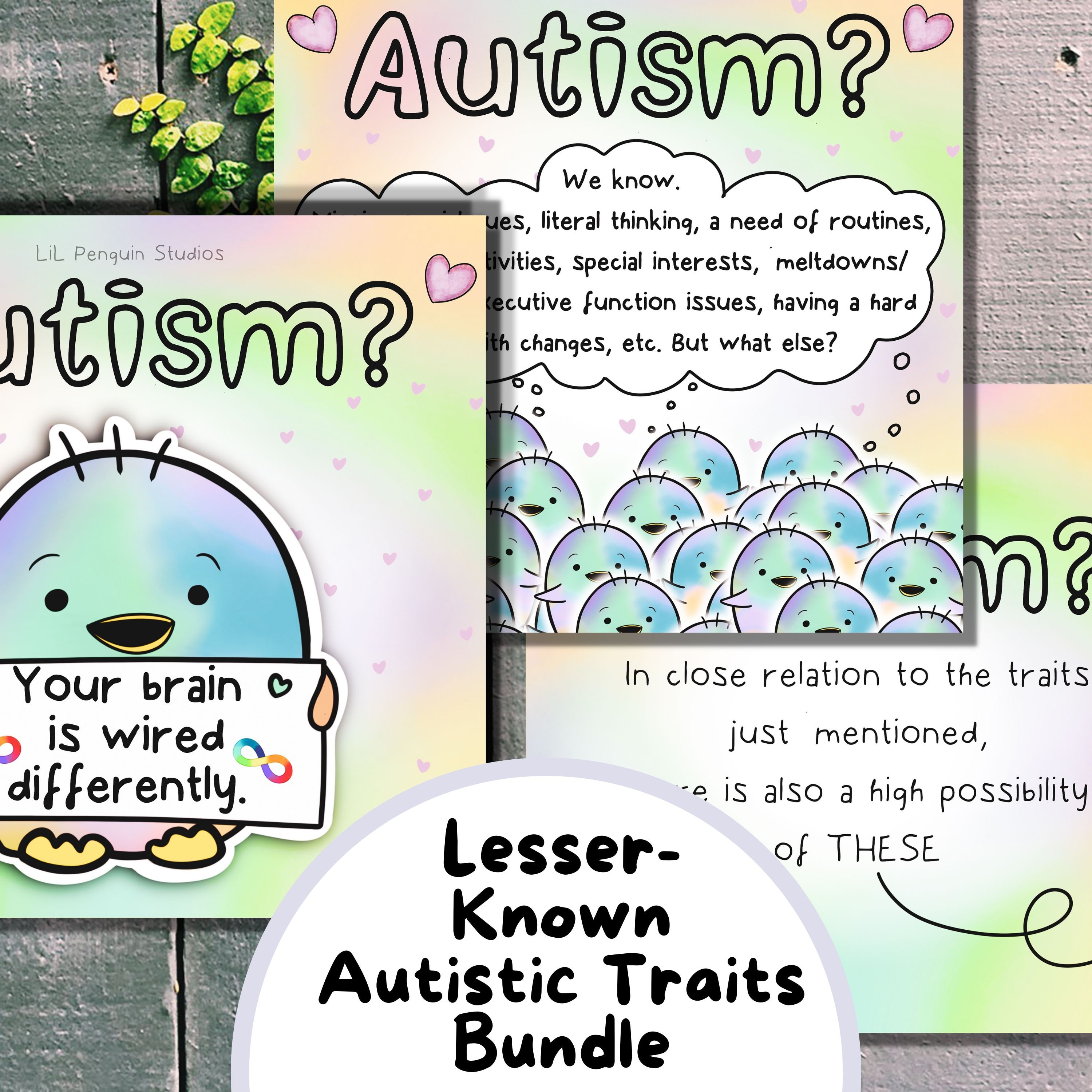 Positives of Autism Zine & Autism Poster, Autism Print, Neurodiversity ...