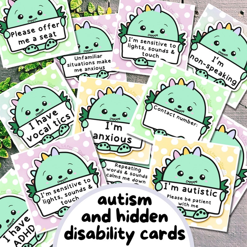 Dino Autism Communication Cards, Cute Feelings Chart, Adult Autistic ...