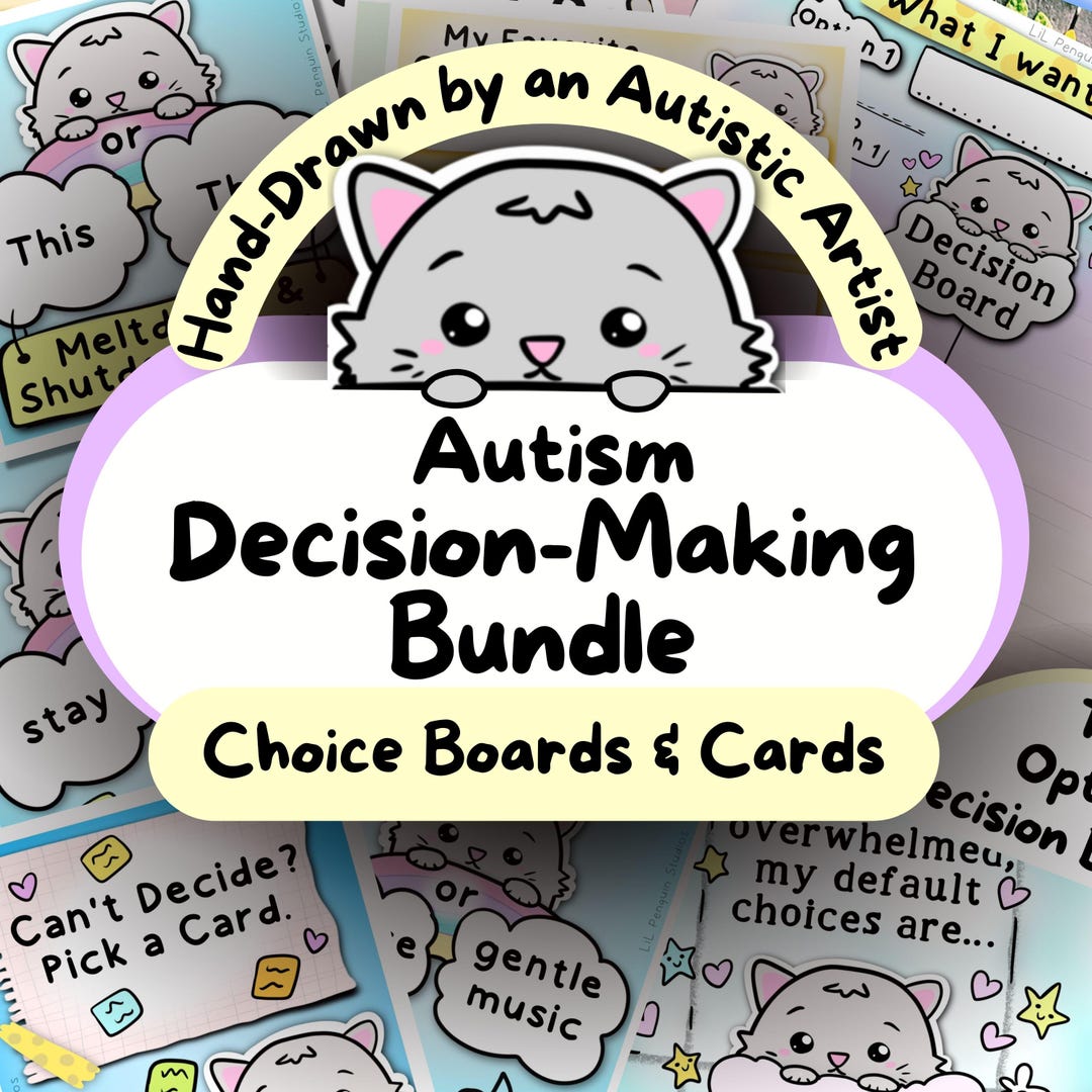 Autism Decision Kit, Visual Executive Function Cards, Choice Boards ...