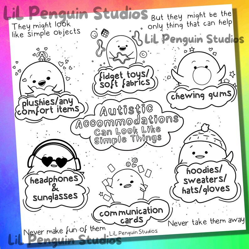 Autism Coloring Page, Autistic Adult Coloring Poster, Counseling ...