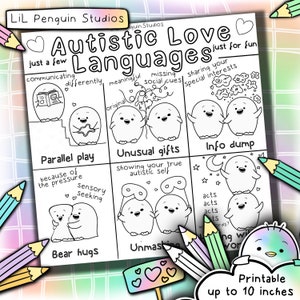 Autistic Coloring Posters, 3-pc Autism Colouring Sheet, Kids ...