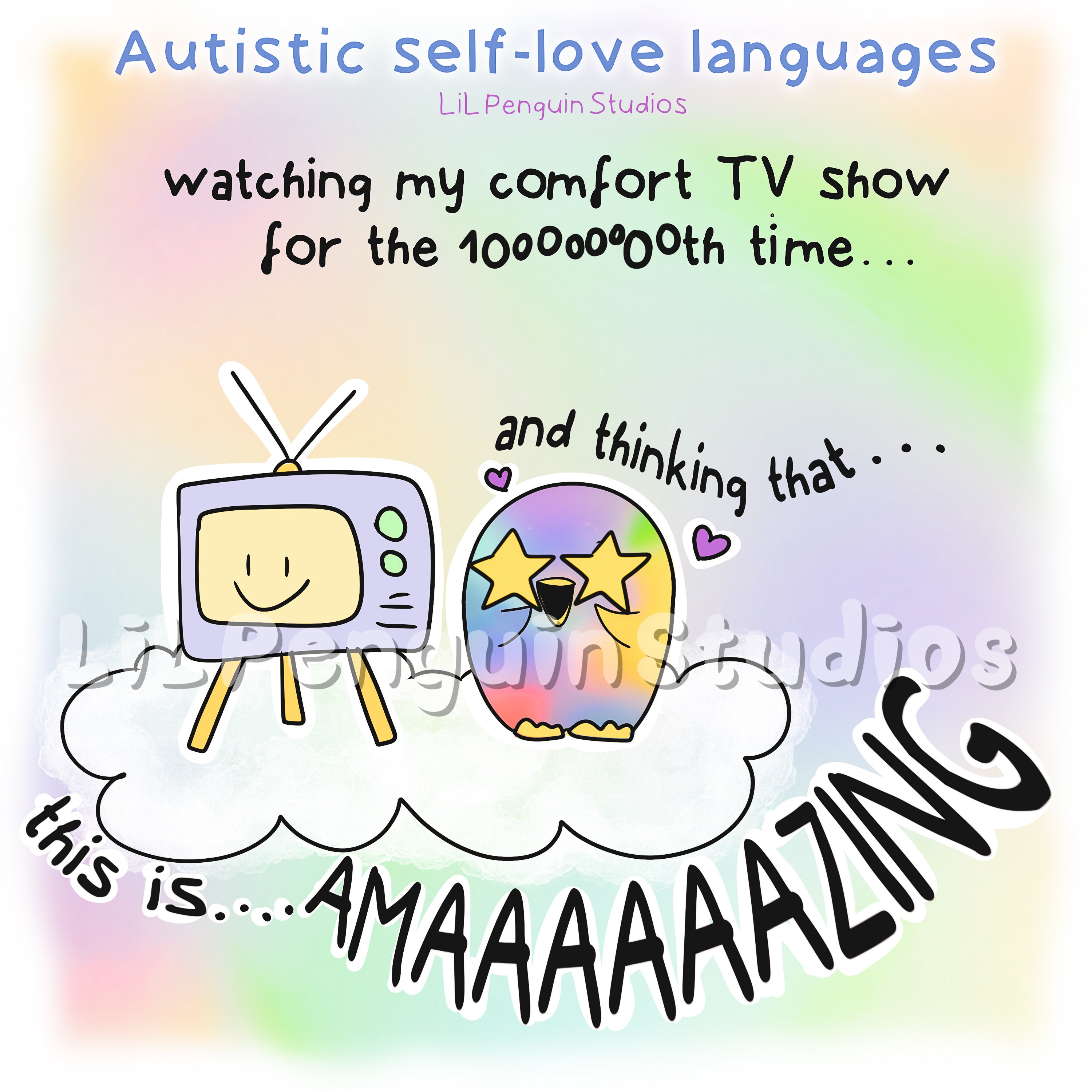 Autistic Self-love Languages Poster Set Autism Zine - Etsy