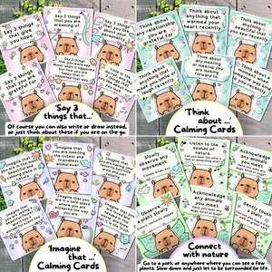 Capybara Autism Calm Down Kit, Self Care PDF, Autistic Meltdown Aid ...