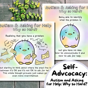 Self-advocacy Communication Cards, Printable Autism Zine, Teen/ Adult ...