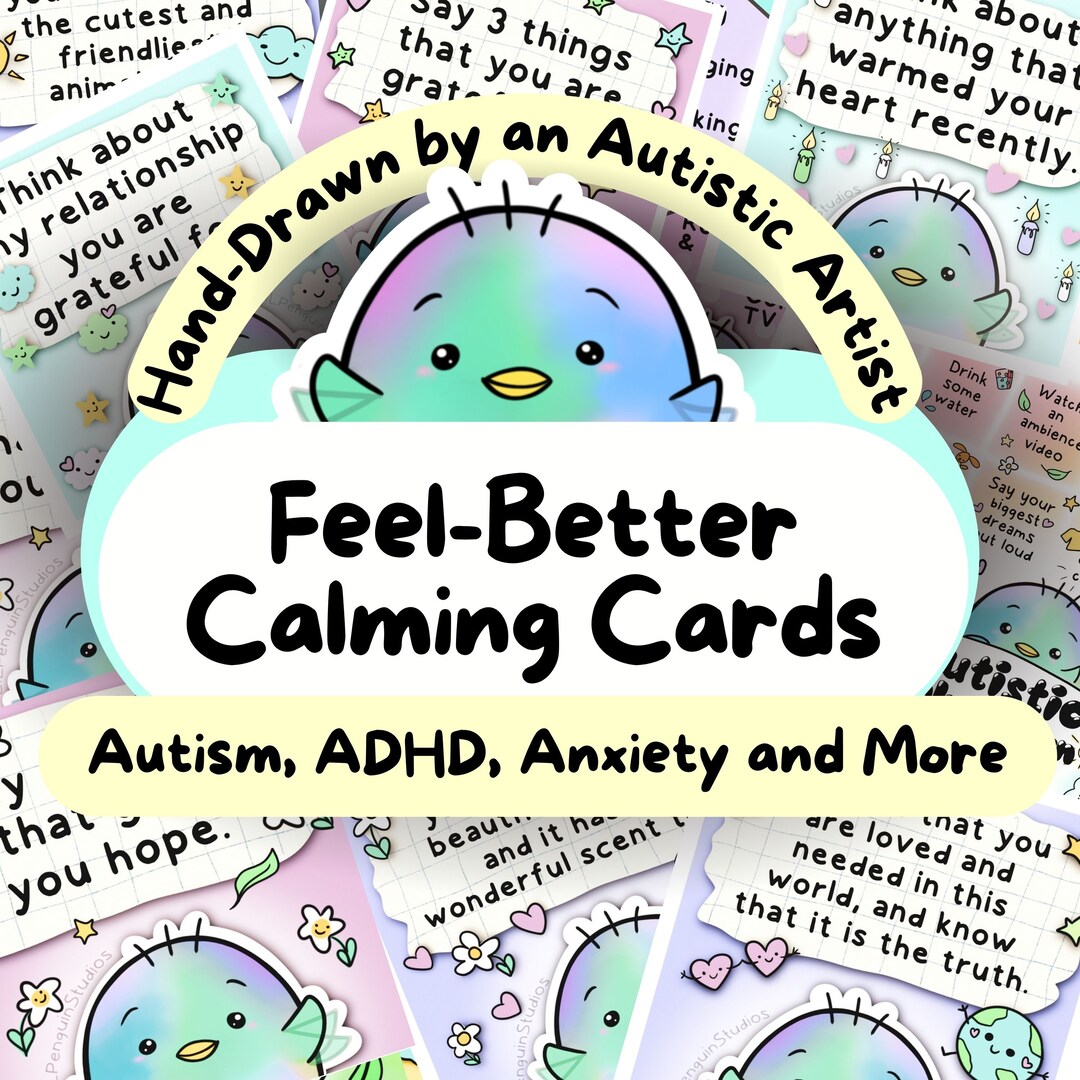 Penguin Calming Card Set, Gratitude Journal Prompts, Autism Mindfulness ...