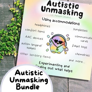 Unmasking Autism Bundle, Autism Zine, Neurodivergent Worksheets ...
