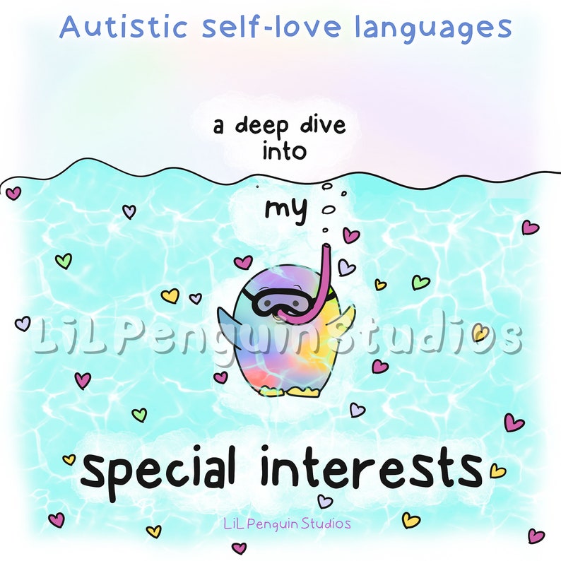 Autistic Self-love Languages Poster Set, Autism Zine, Neurodiversity ...