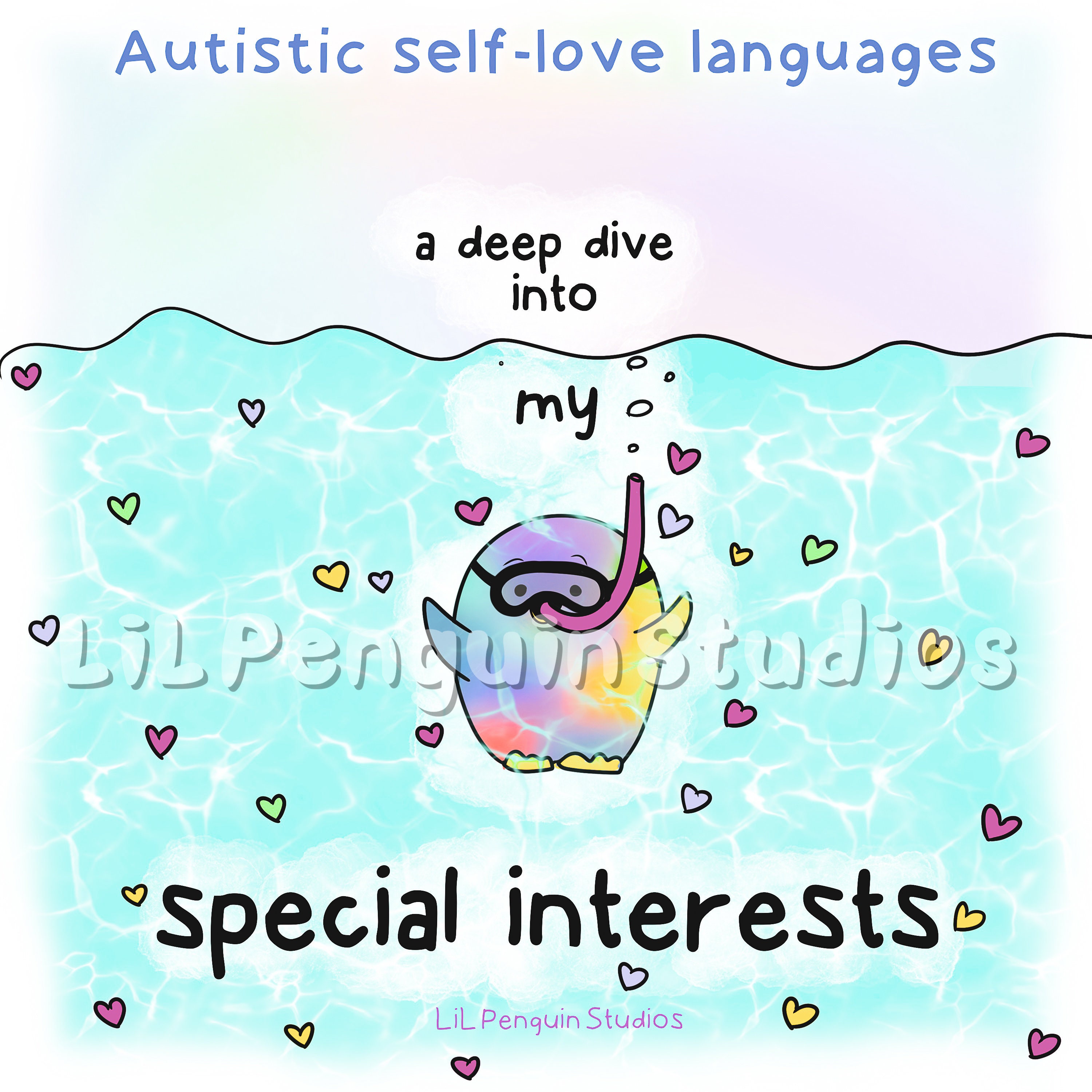 Autistic Self-love Languages Poster Set, Autism Zine, Neurodiversity ...
