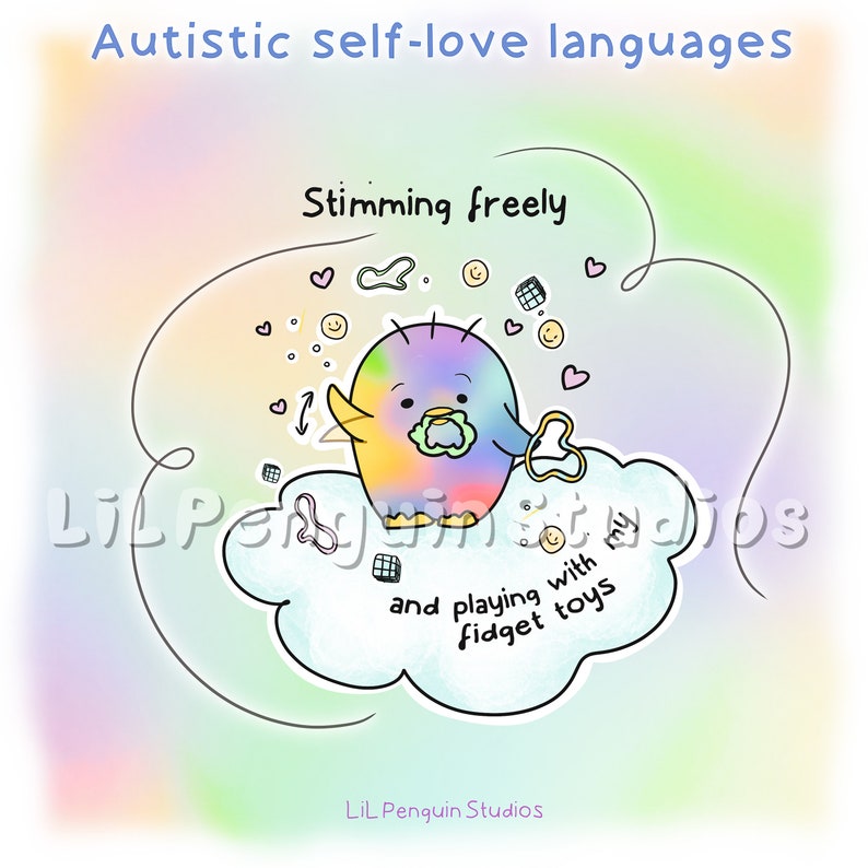 Autistic Self-love Languages Poster Set, Autism Zine, Neurodiversity ...