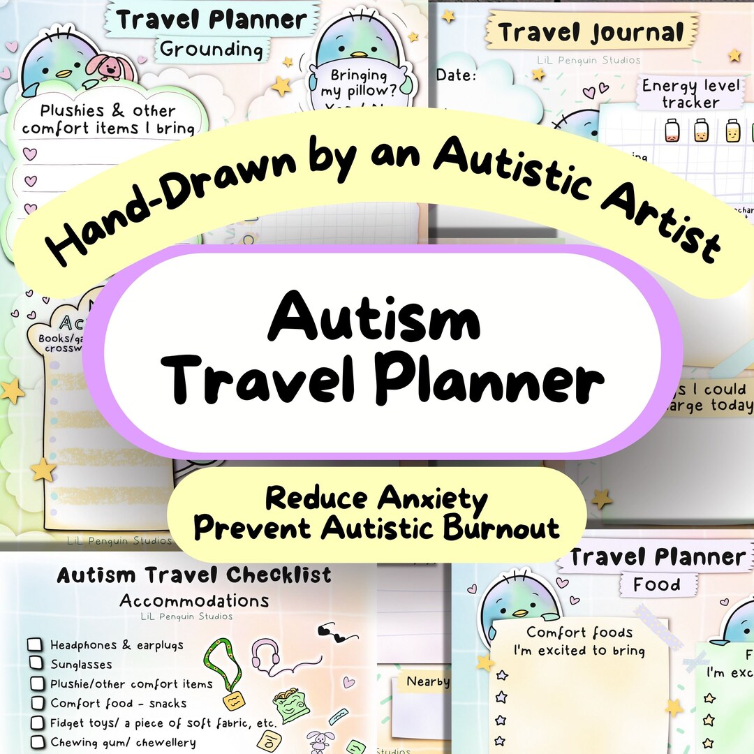 Autism Travel Planner, Autism Vacation Journal/diary, Travel Checklist ...
