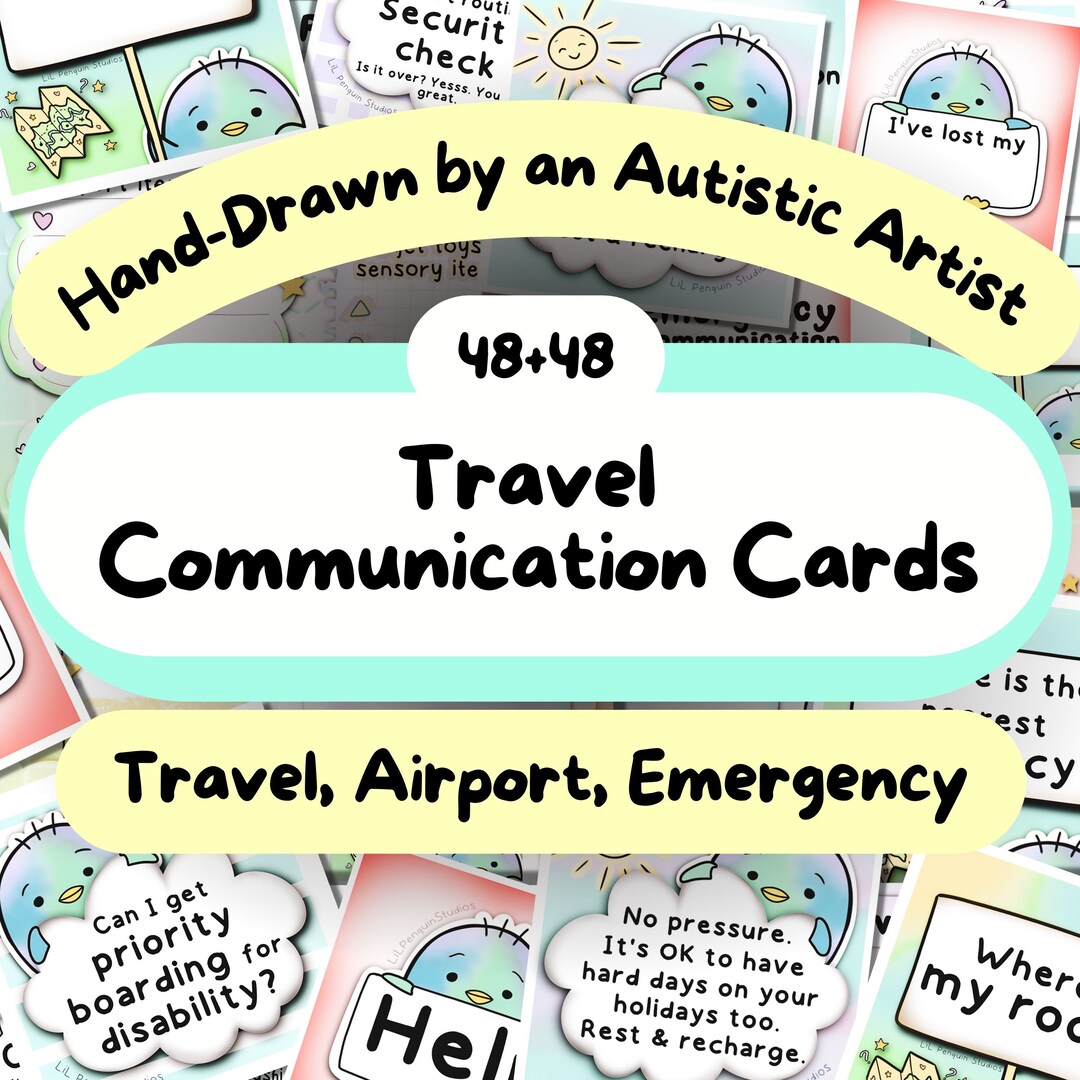 Travel Communication Card Deck, Airport Routine Checklist, Autism ...