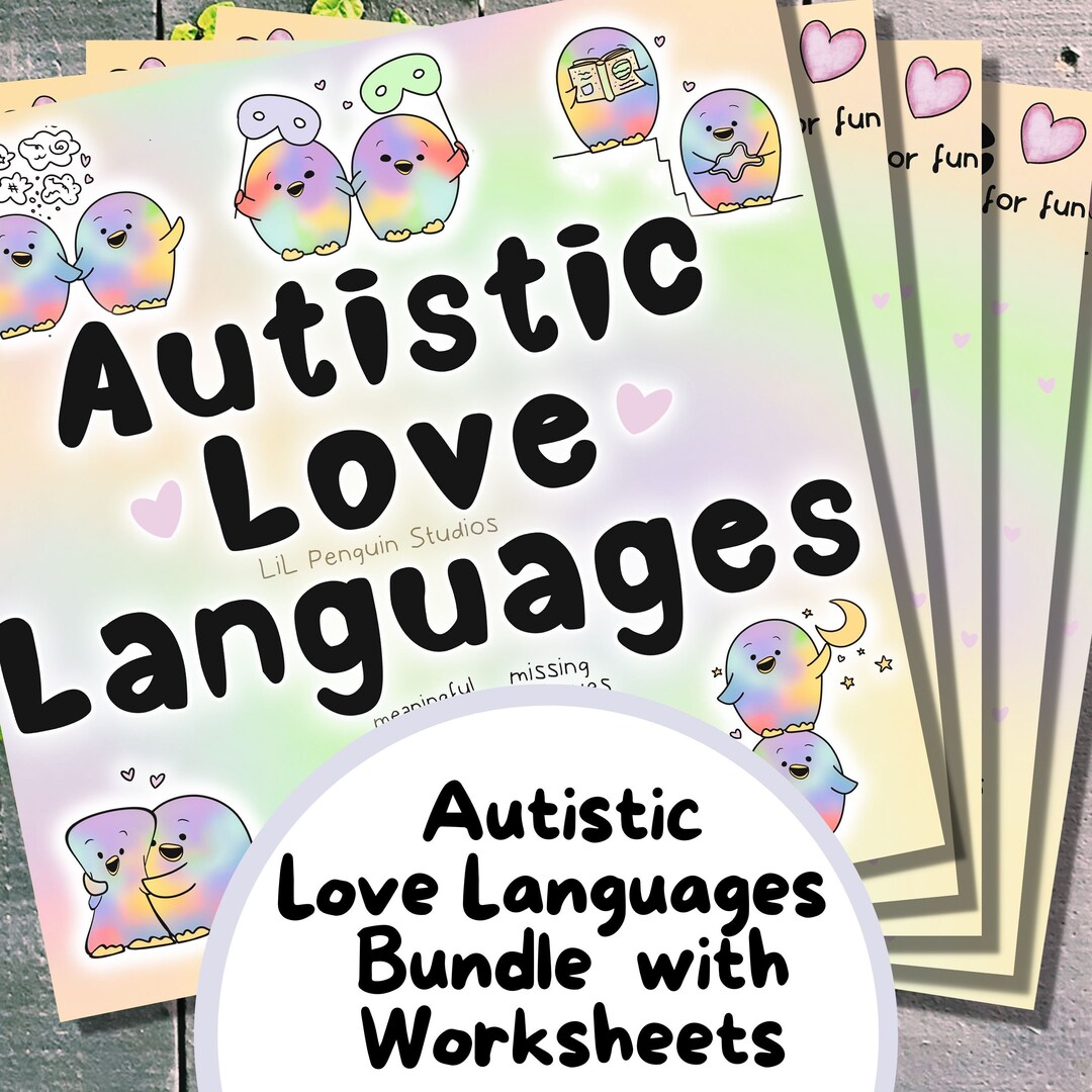 Autistic Love Languages Printable Bundle, Autism Zine, Neurodivergent ...