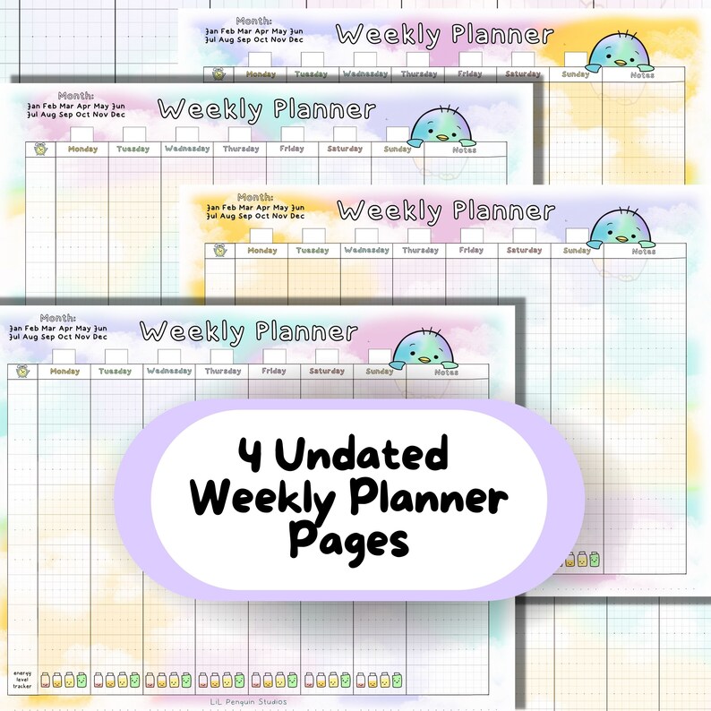 Autism Planner, ASD Printable Diary, Digital Undated Planner Insert ...