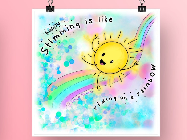 Stimming Art Print Autism Poster Neurodivergent Keep - Etsy