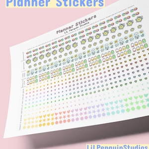 Printable Autism Planner & Stickers, Undated ADHD Planner ...