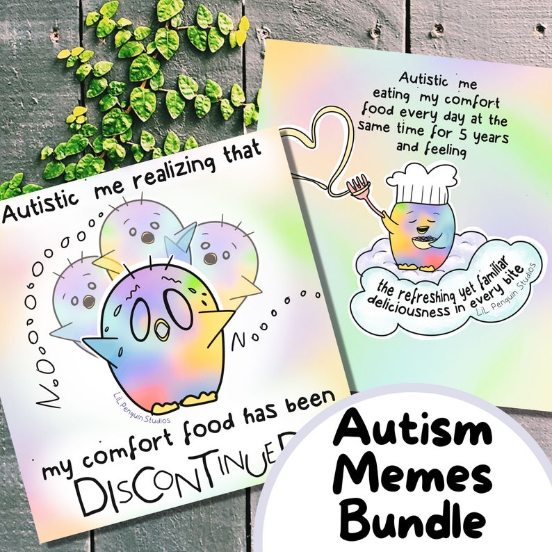 Autism Memes Bundle JPEG, Funny Autism Printouts, Digital ...