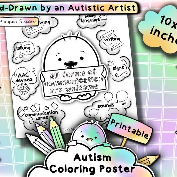 Neurodivergent Coloring - Etsy