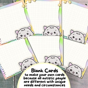 Autistic Adult Self-advocacy Communication Card, Cat Autism Printable ...