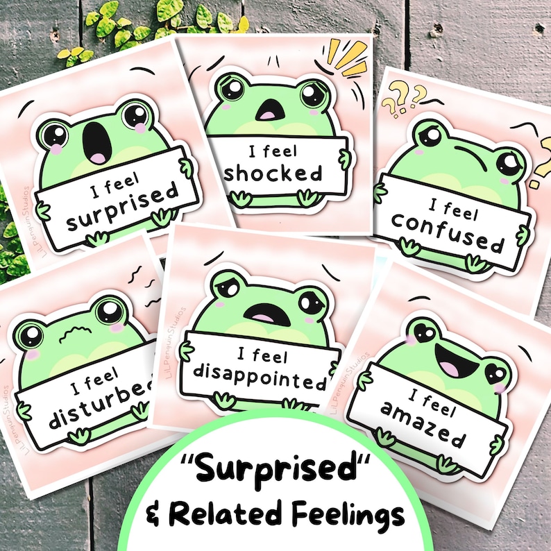 Frog-themed Emotions Communication Cards, Emotional Regulation ...
