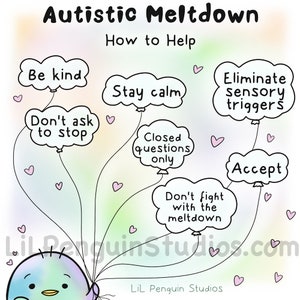 Autistic Meltdown Bundle, Autism Zine, Counselor Resources, Autism ...