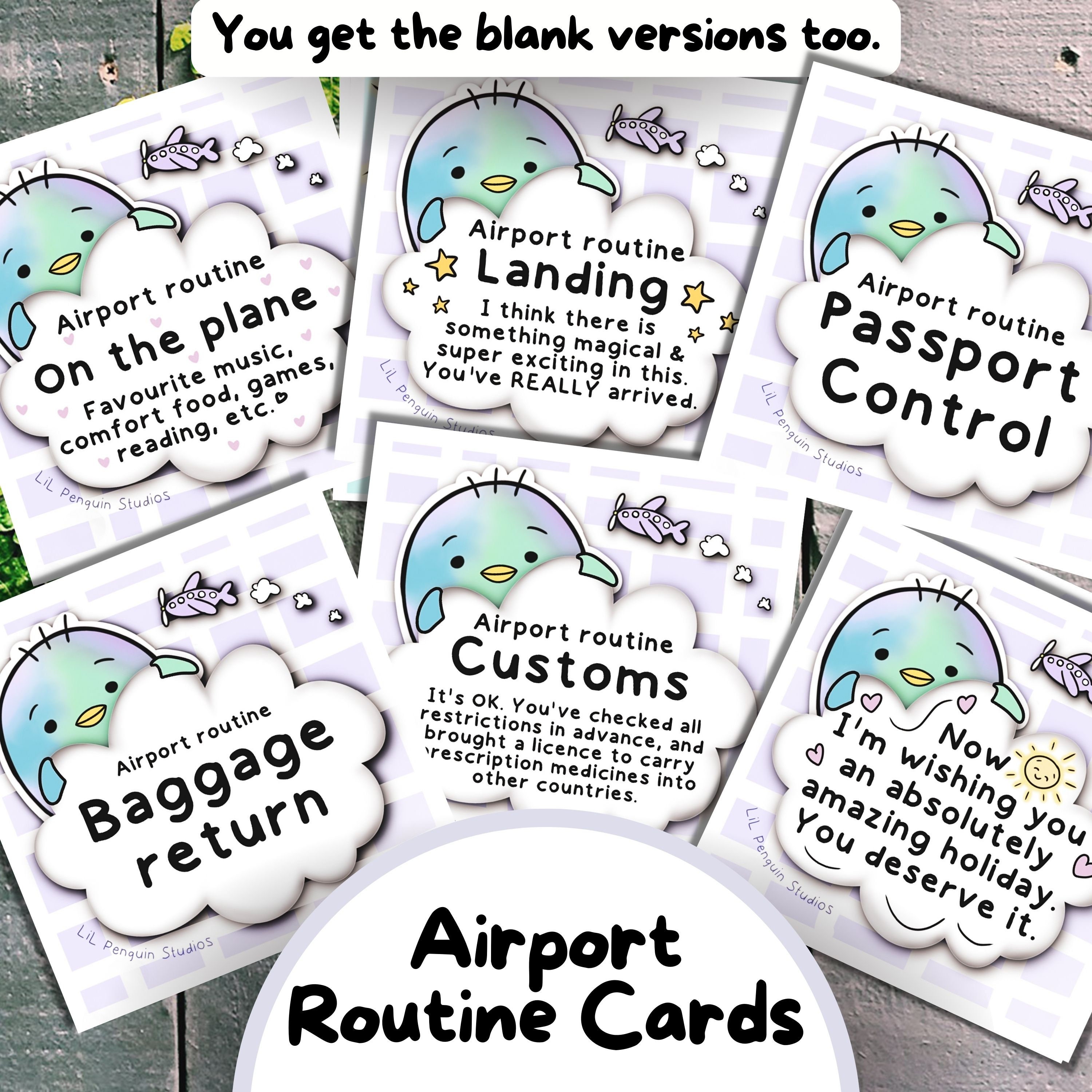 Airport Routine Cards, Autism Visual Schedule, Kid/ Adult ...