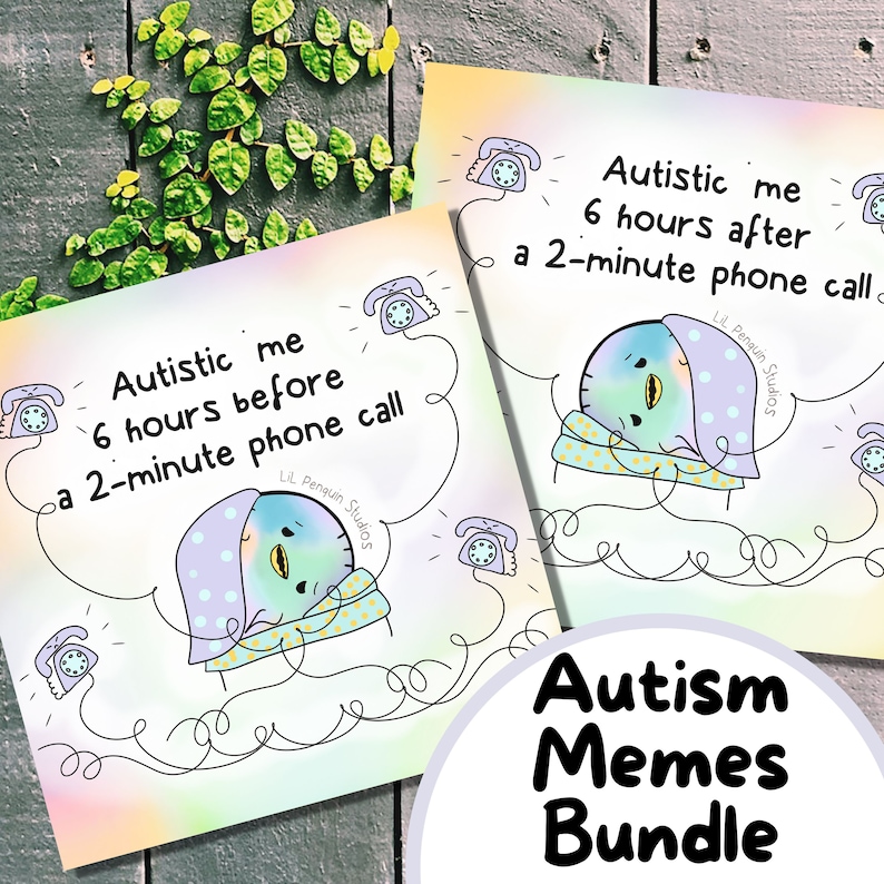 Autism Memes Bundle JPEG, Funny Autism Printouts, Digital ...