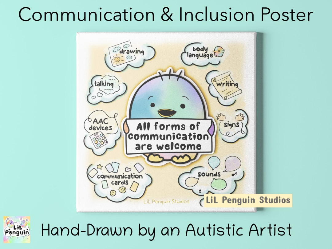 Autism Poster, Communication Print, Speech Language Therapist Printable ...