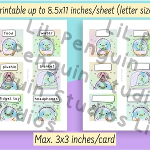 66 Hand-drawn Communication Cards, Autistic Meltdown/ Shutdown Needs ...