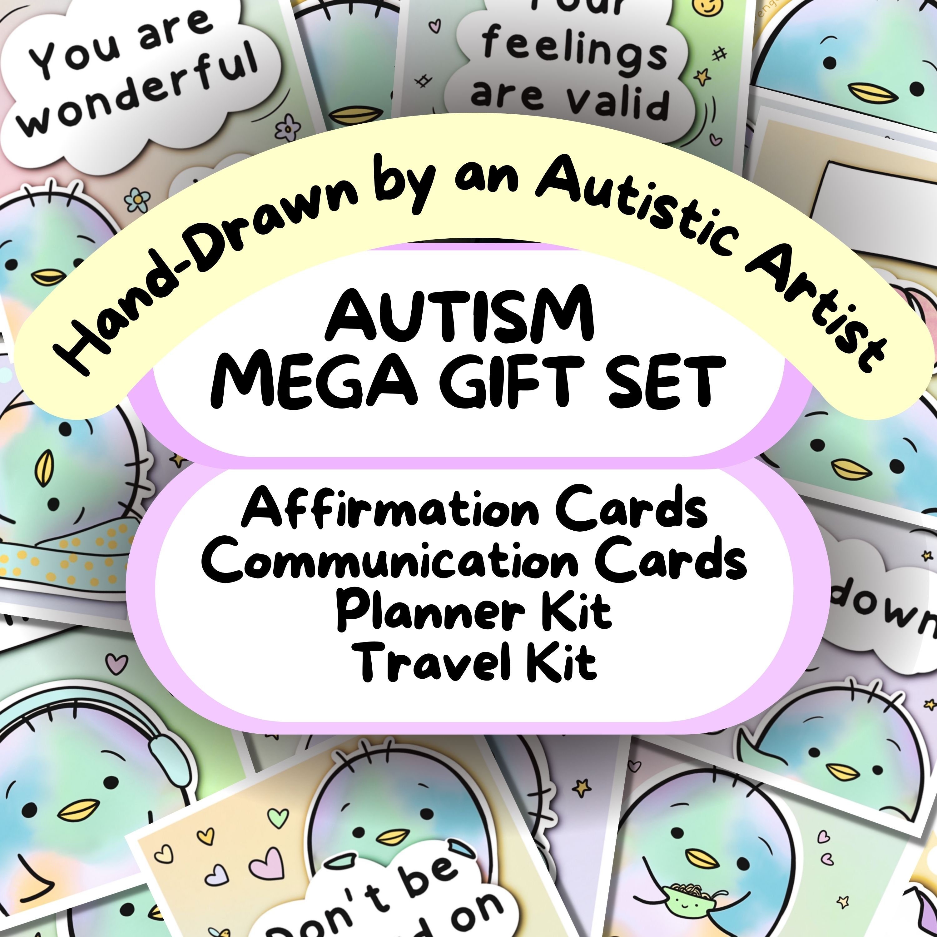 AUTISM Gift Set, Communication Cards, Autism Planner/ Journal, Autism ...