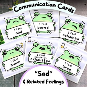 Frog-themed Emotions Communication Cards, Emotional Regulation ...