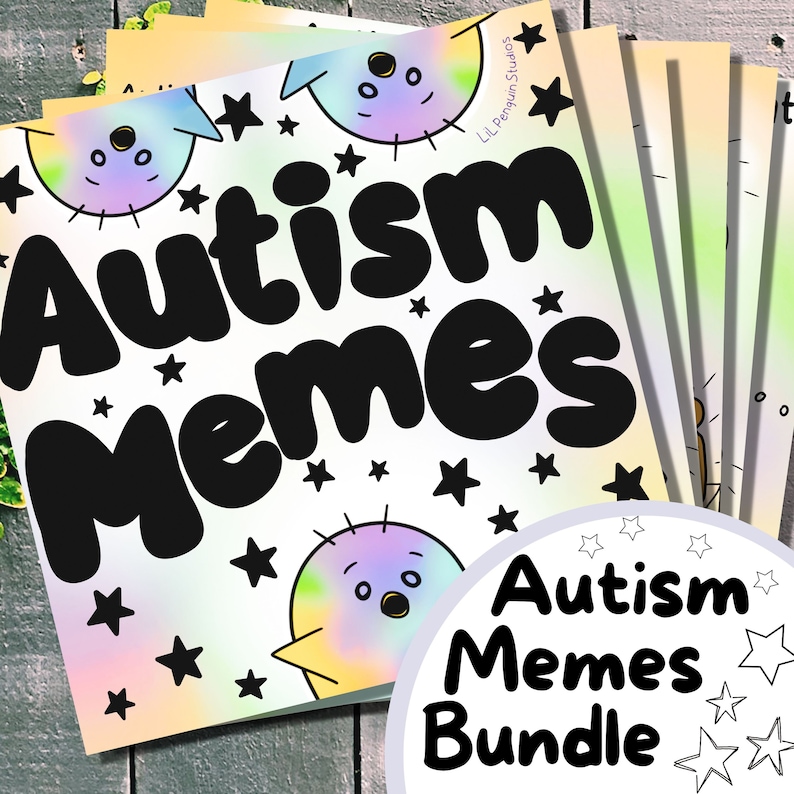 Autism Memes Bundle JPEG, Funny Autism Printouts, Digital ...
