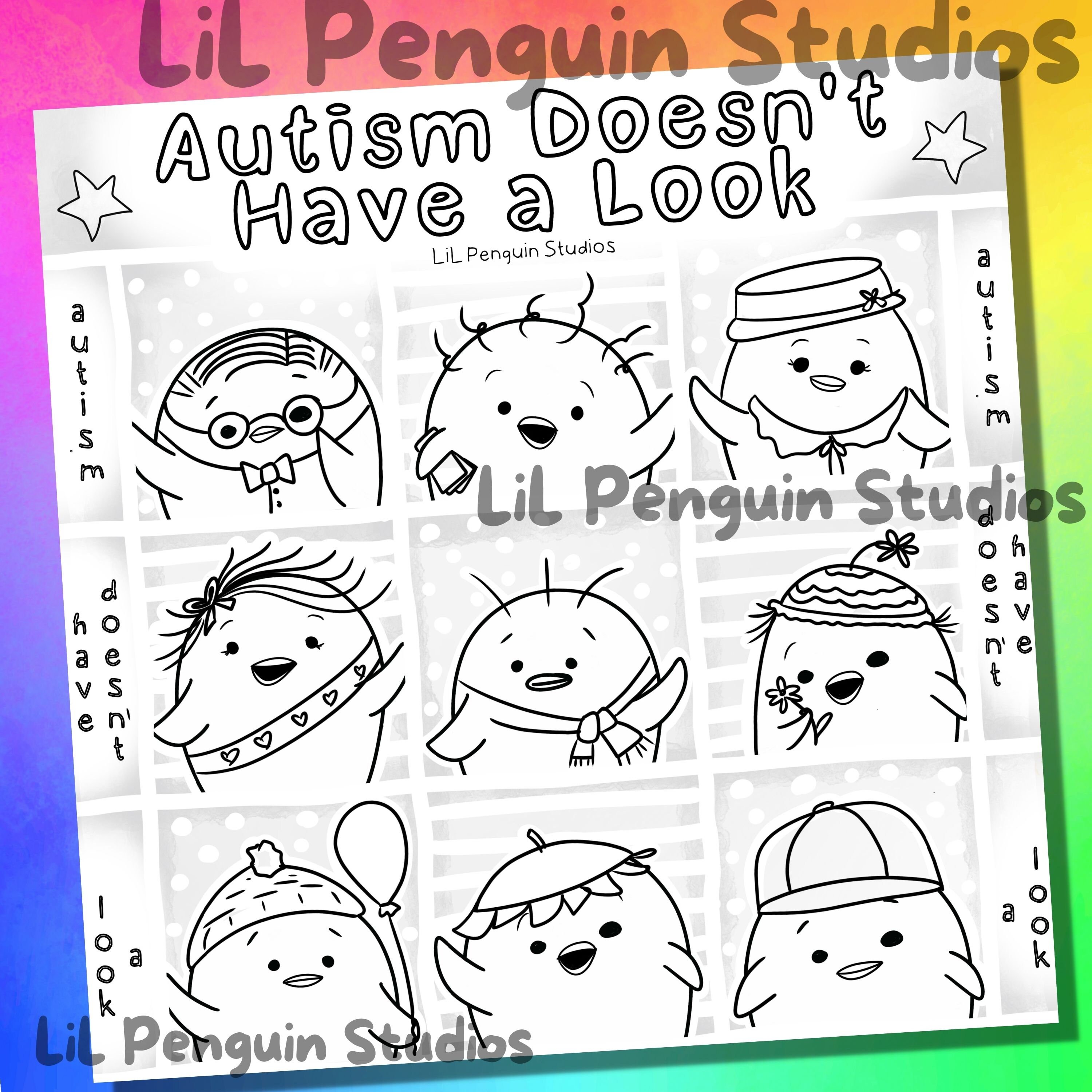 3-pc Autism Activity Sheets Printable Coloring Pages Autism - Etsy