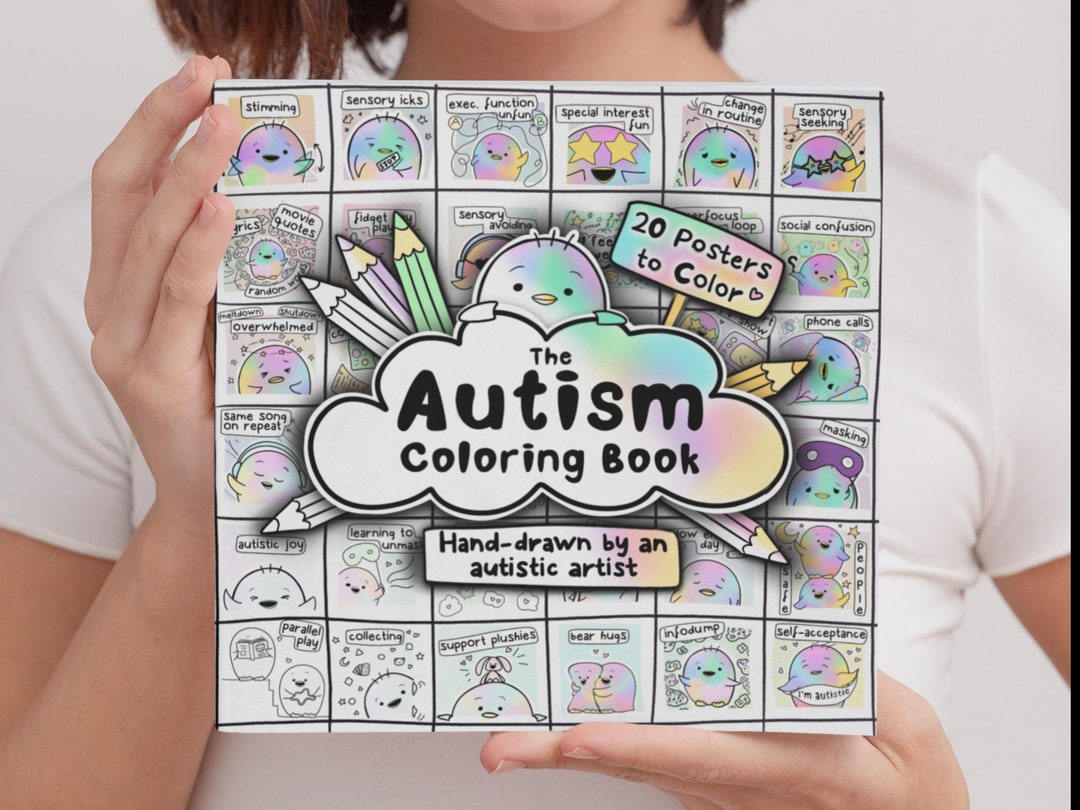 Autism Colouring Book, Autistic Activities, Neurodivergent Kids ...