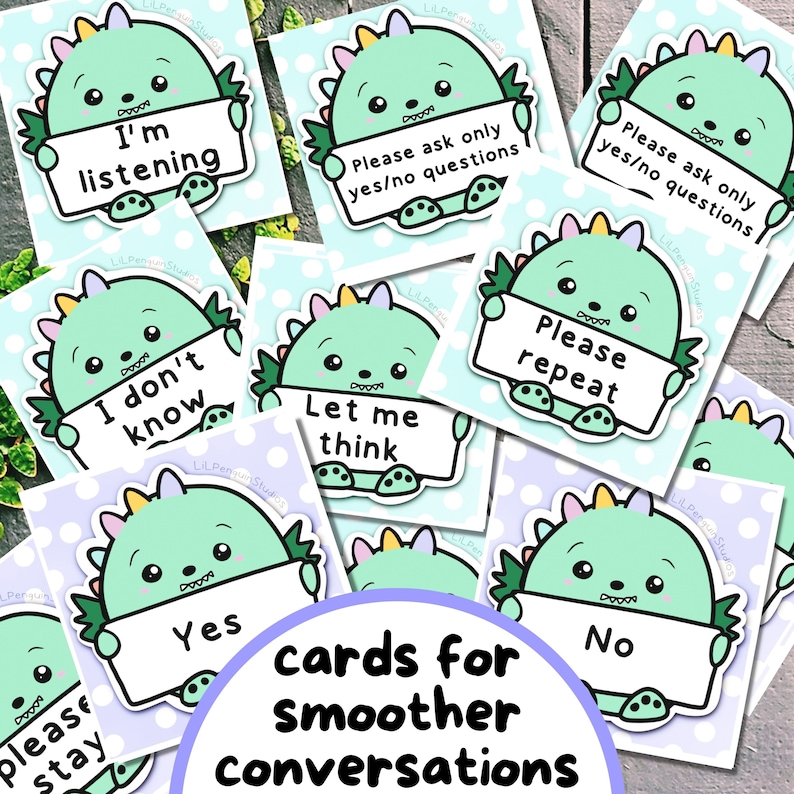 Dino Communication Cards, Autistic Meltdown Printable, Non Verbal ...