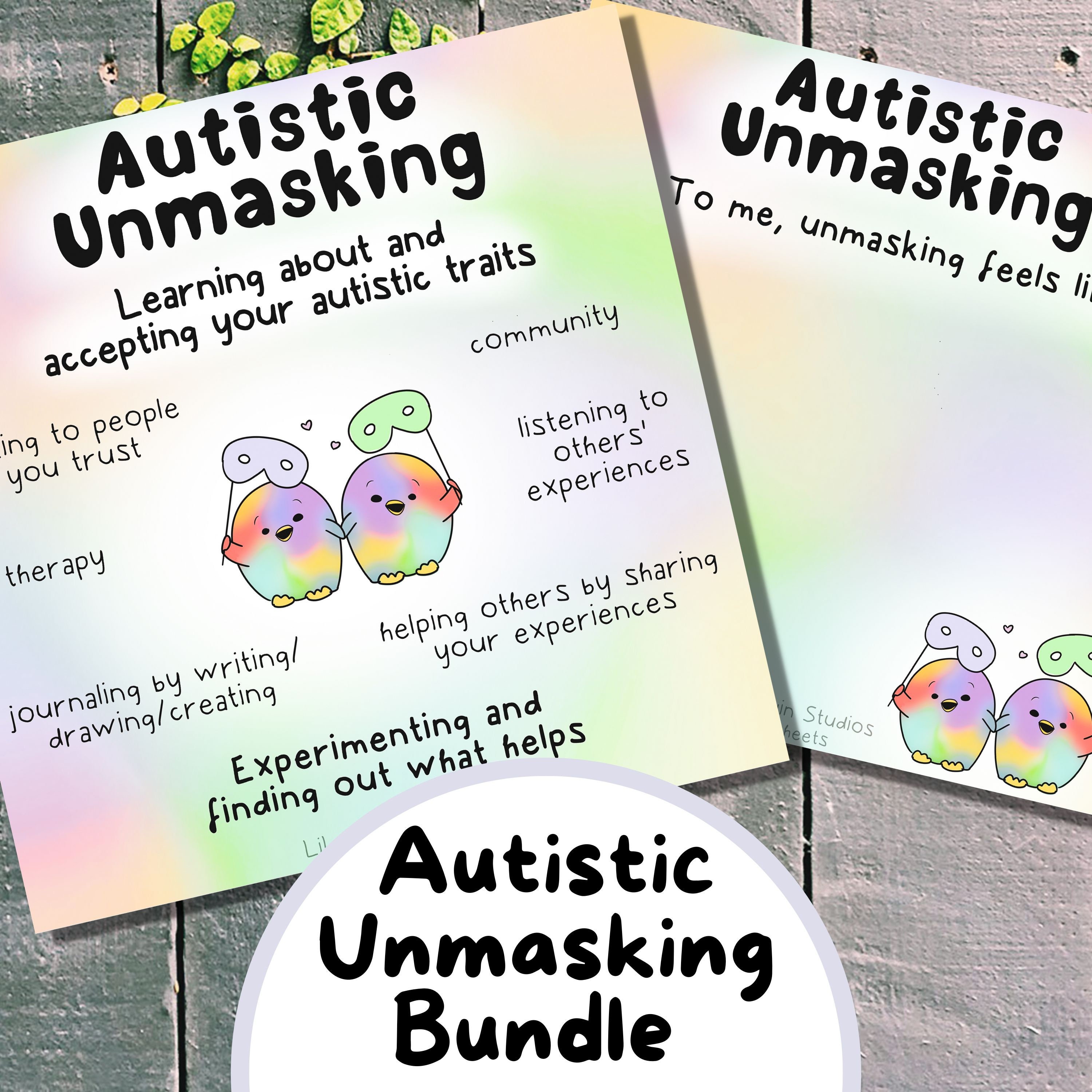 Unmasking Autism Bundle, Autism Zine, Neurodivergent Worksheets ...