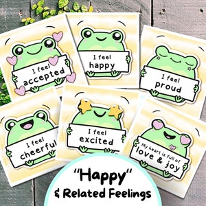 Frog-themed Emotions Communication Cards, Emotional Regulation ...