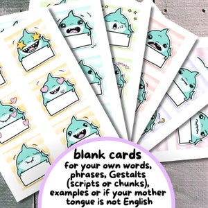 Shark Autism Mood Cards, Printable Communication Cards, Autism Lanyard ...
