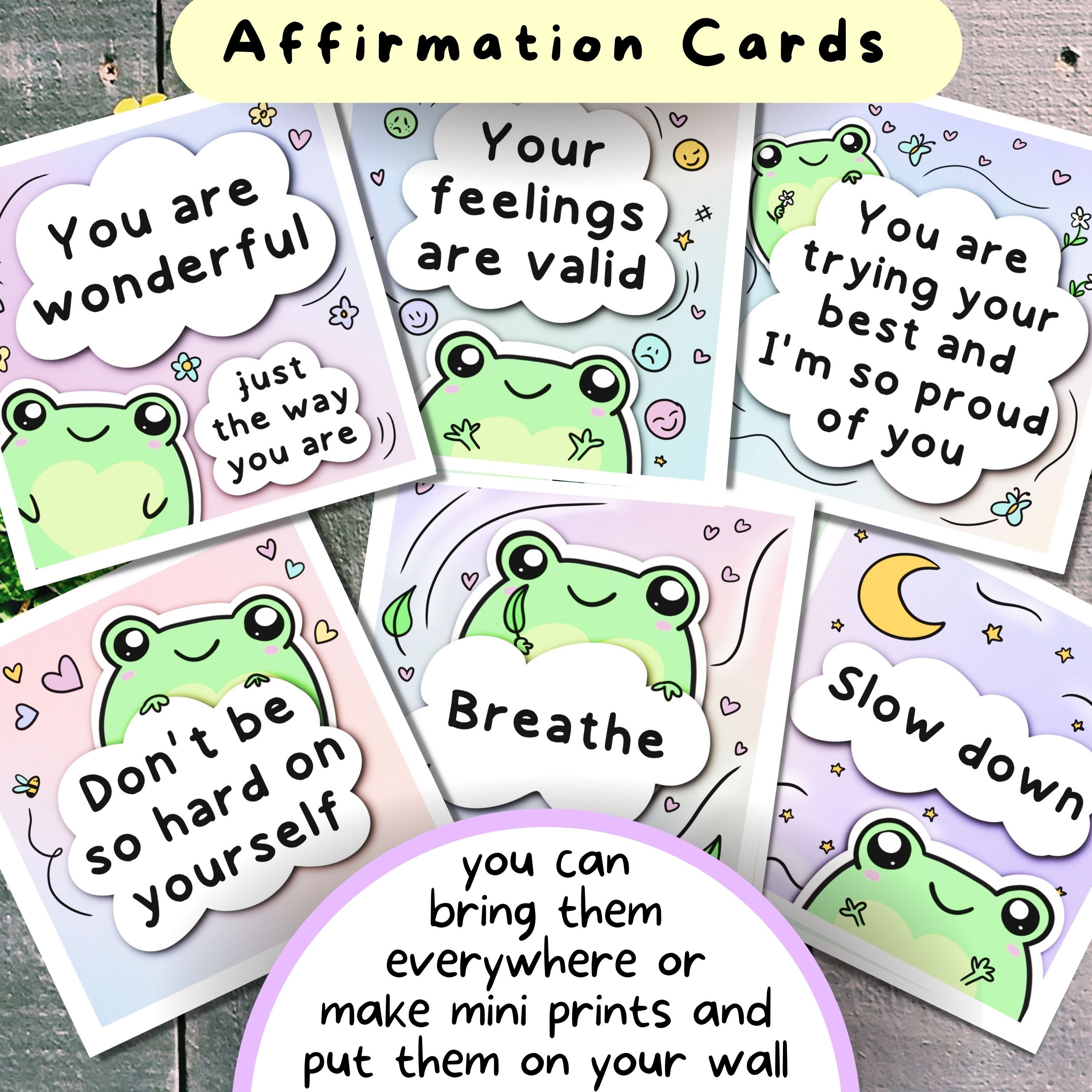 Frog Autistic Meltdown Affirmation and Communication Cards for Kids ...