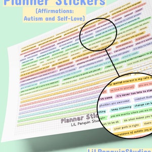 Printable Autism Planner & Stickers, Undated ADHD Planner ...