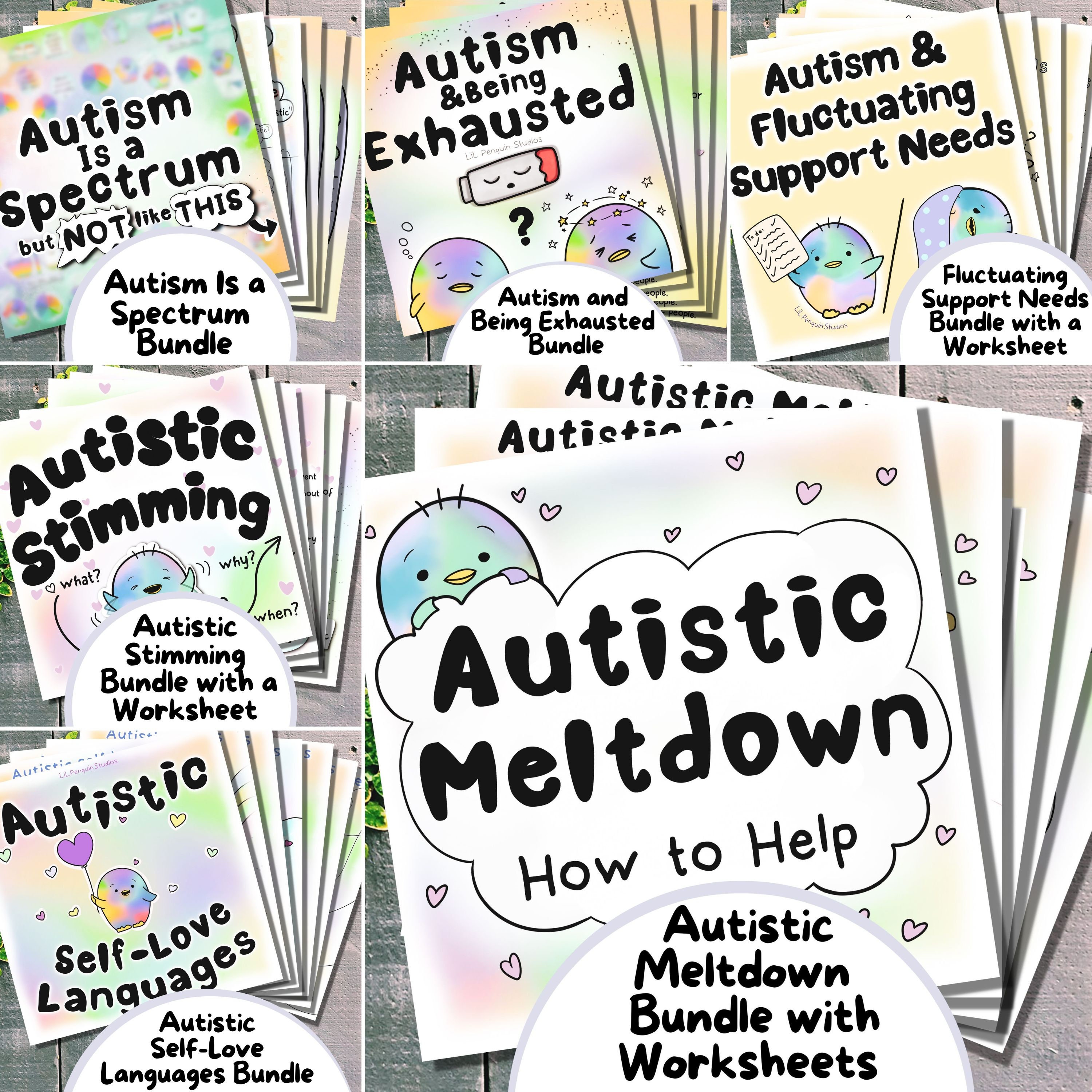 Autism Zines Mega Bundle, Printable Therapy Worksheet, Neurodiversity ...
