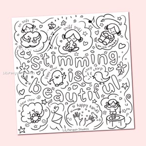Autism Coloring Page, Digital Neurodiversity Activity Sheet, Journal ...