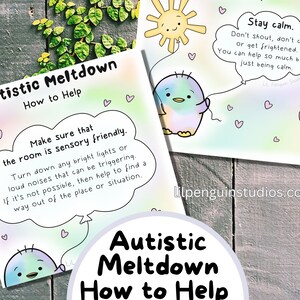 Autistic Meltdown Bundle, Autism Zine, Counselor Resources, Autism ...